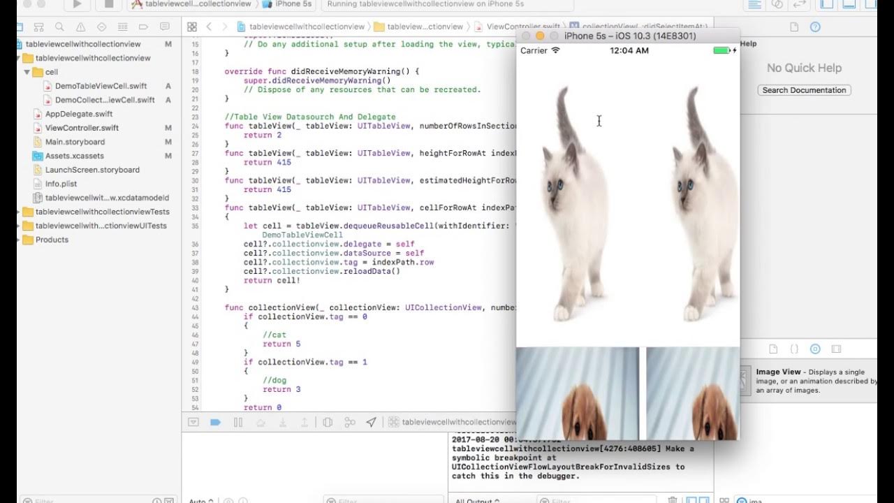 Embedding CollectionView Inside TableView Cell in iOS: Ultimate Swift Guide - YouTube