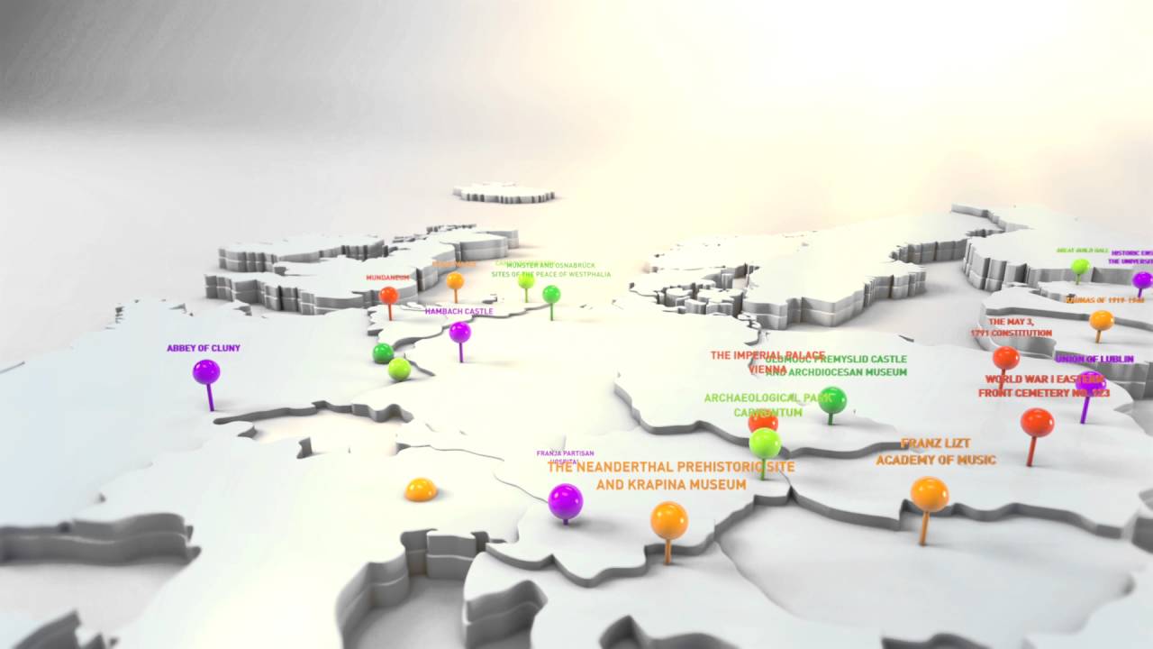 European Heritage Label (EHL) – Map of the 29 awarded sites - YouTube