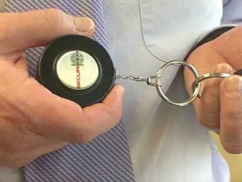Securikey 'Key Bak' Self Retracting Key Reel With Chain - YouTube