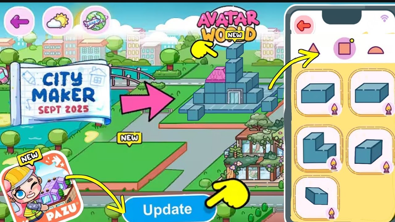 NEW UPDATE !! BUILD YOUR OWN CITY AND YOUR OWN HOME AND NEW PARK IN ...