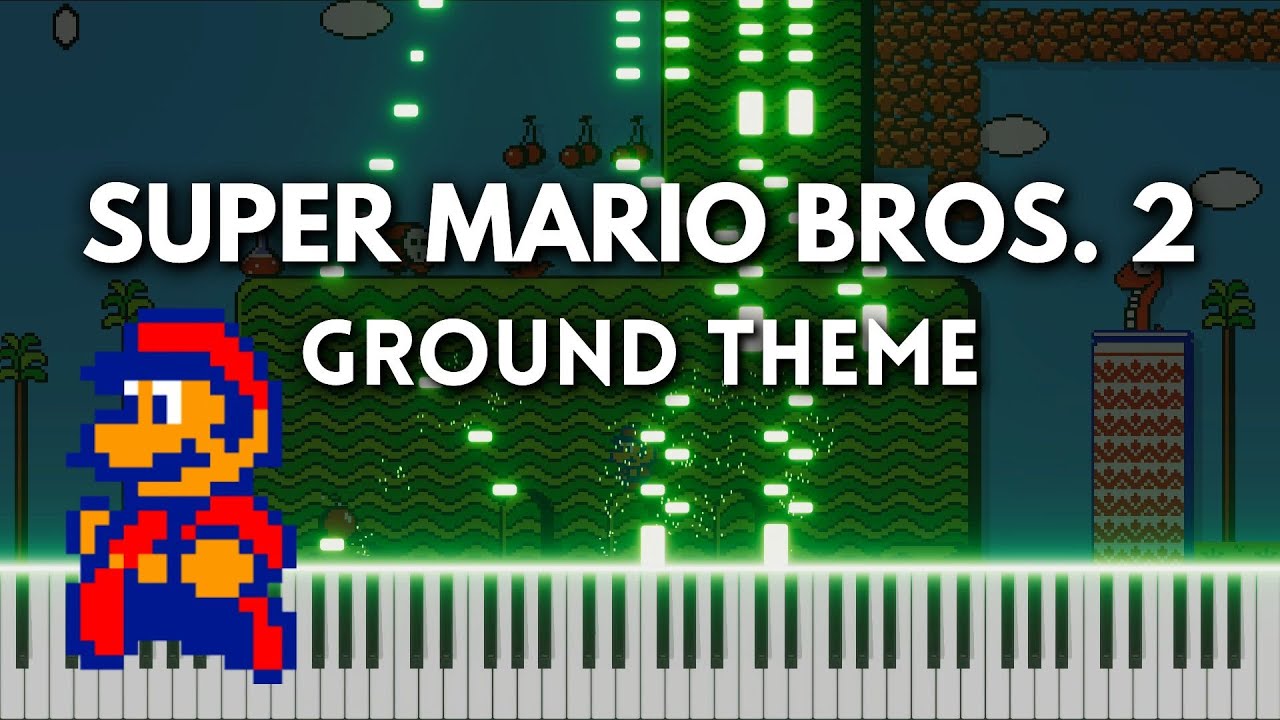 Ground Theme - Super Mario Bros. 2 Piano Cover (FREE MIDI) - YouTube