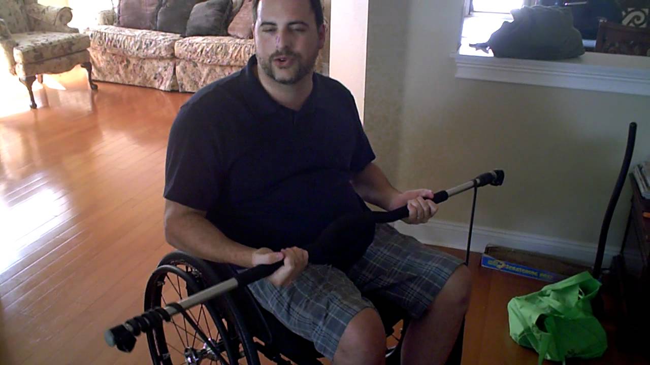 Tim trains with Tony Little Easy Shaper - YouTube