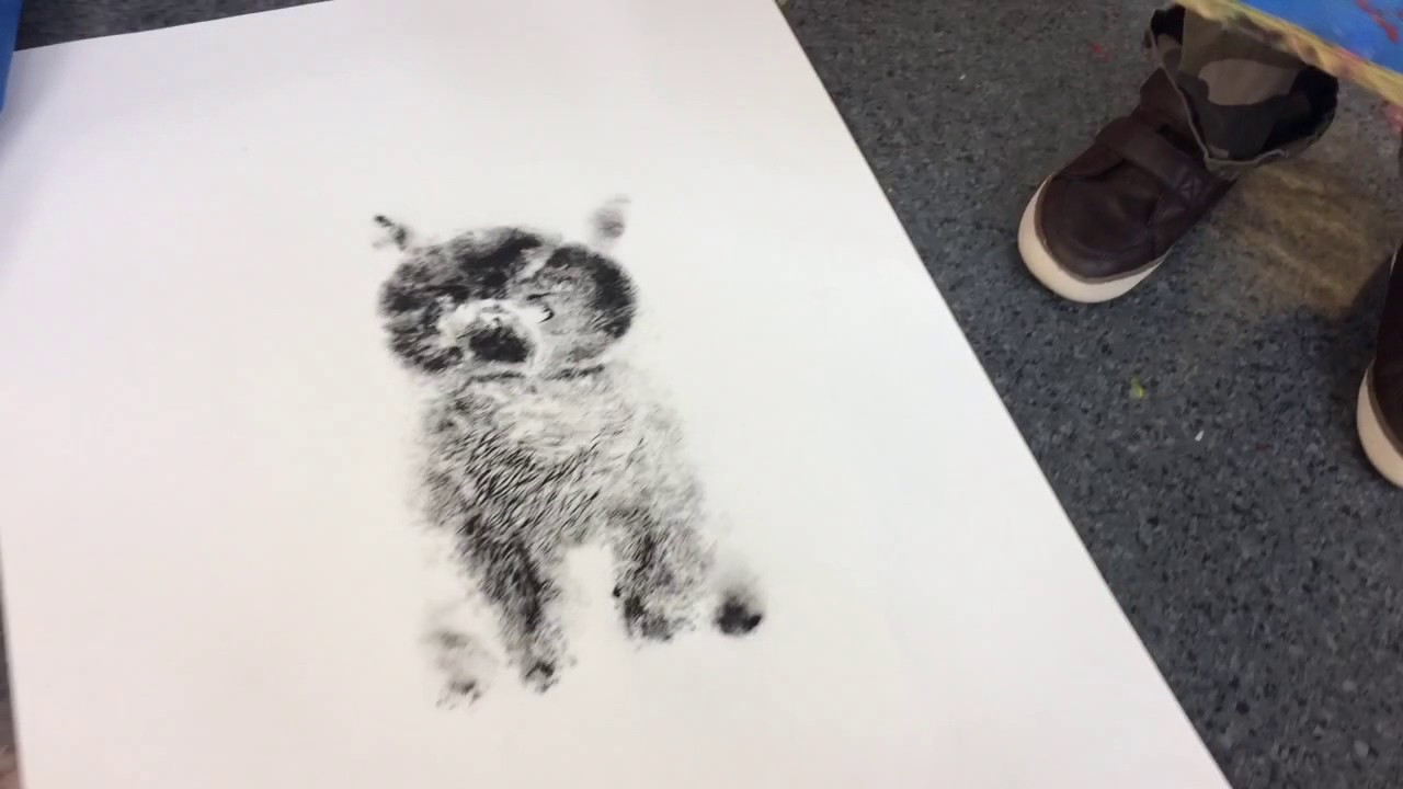 Stuffed Animal Monoprints - YouTube