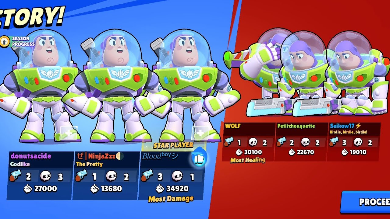 Buzz Lightyear 3V3 Brawl Ball Gameplay 🔥 (Brawl Stars New Character ...