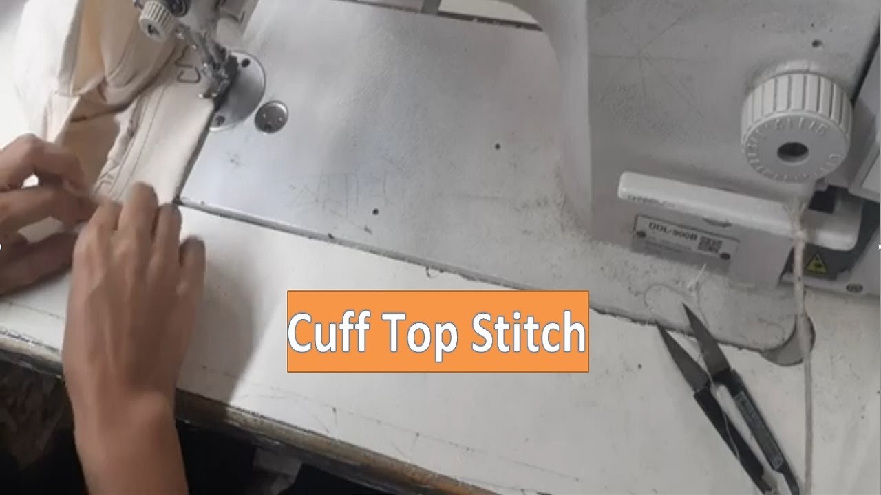 Cuff top stitch of shirt - YouTube