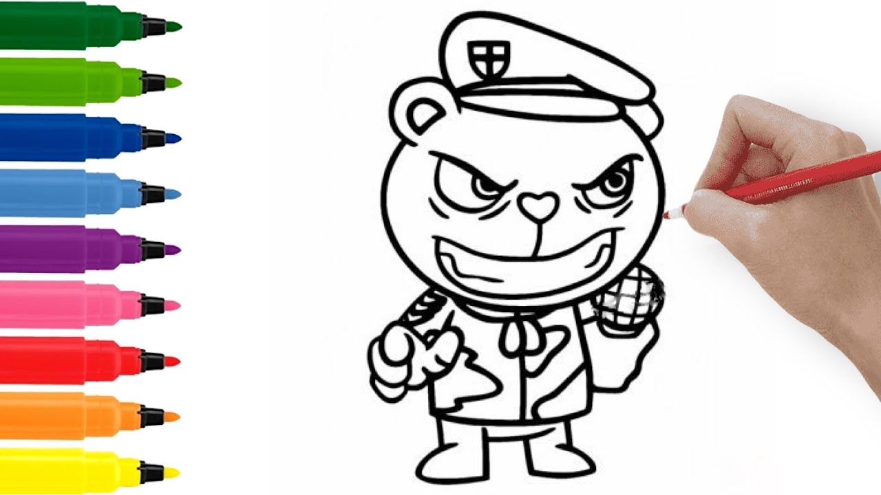 How to draw FLIPPY FNF | Friday Night Funkin | DIY - YouTube