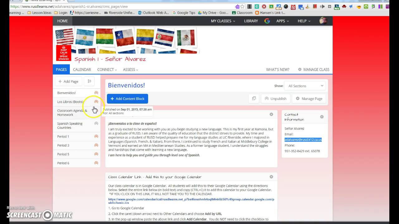 Welcome to Spanish 1 - PowerSchool Learning and Google Classroom - YouTube