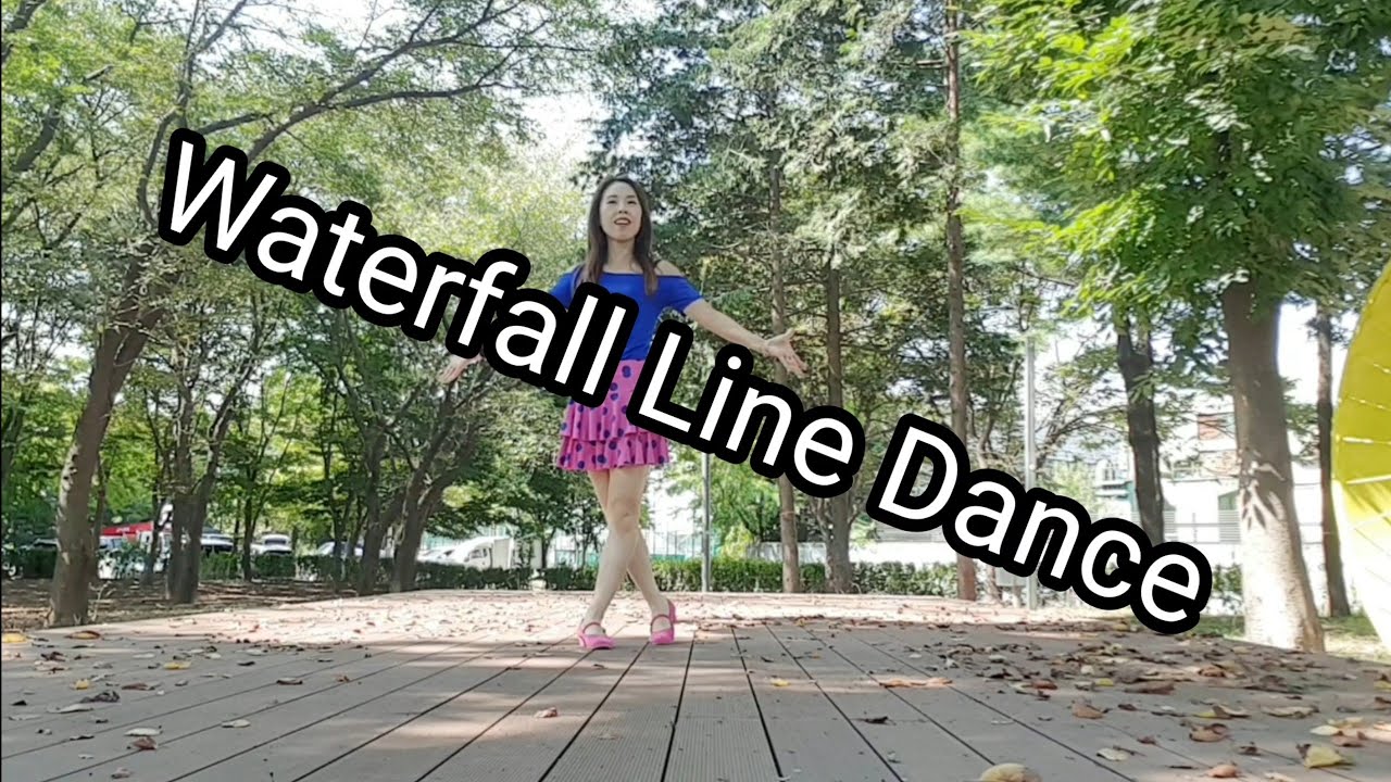 Waterfall Line Dance | ikeikeyo linedance | - YouTube