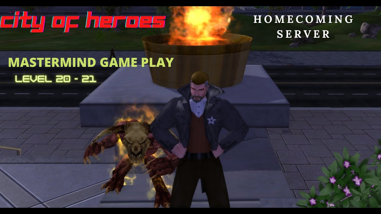 Game Play - City of Heroes - Mastermind Levels 20 - 21 - YouTube