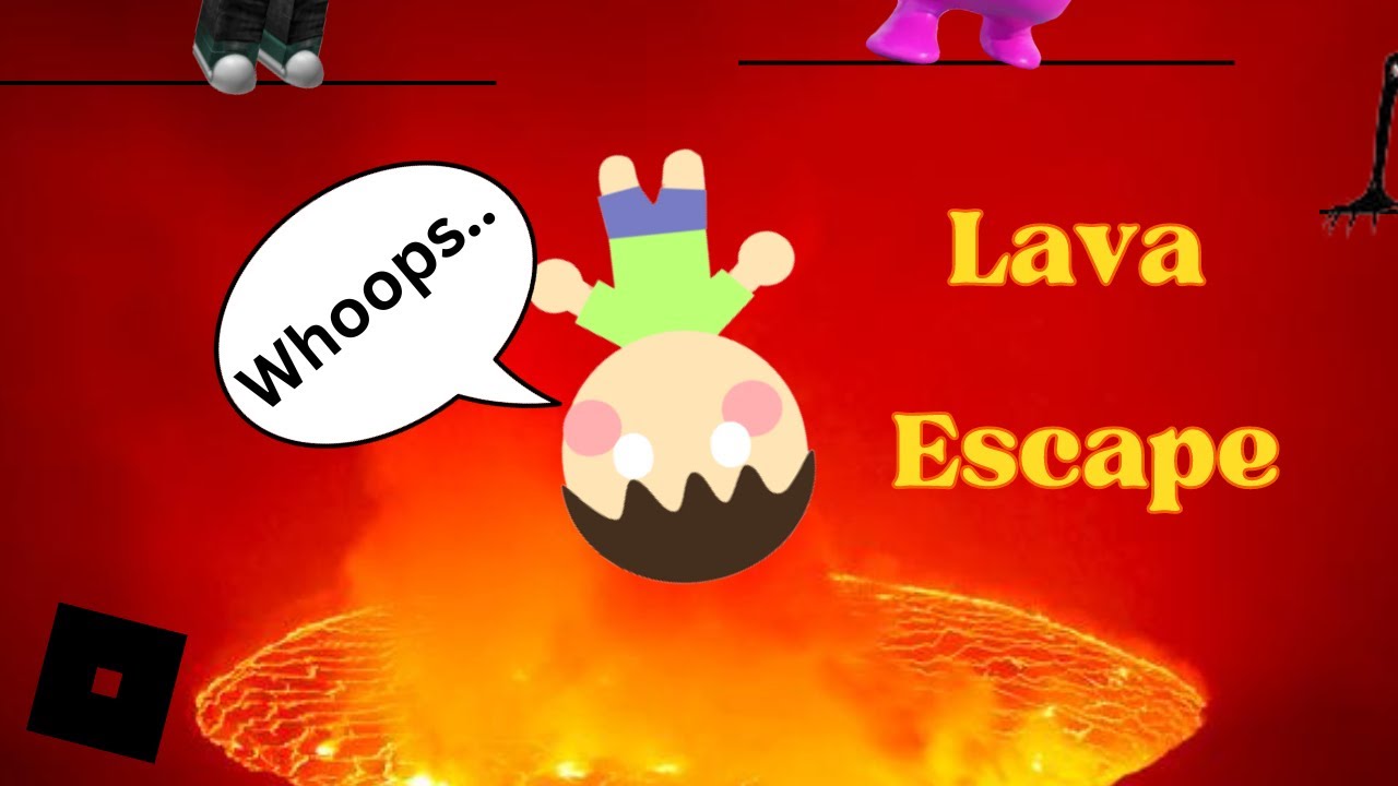 Playing ROBLOX Lava Escape... - YouTube