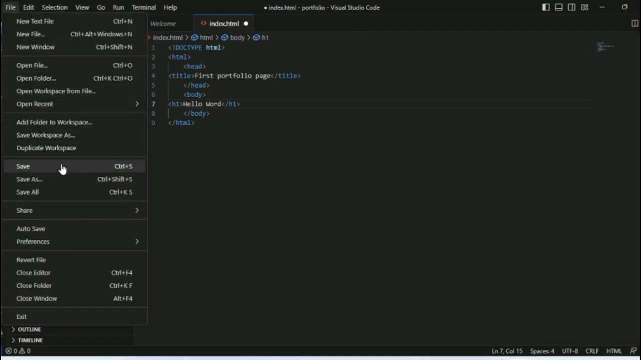 4 Introduction to web development write your first code - YouTube