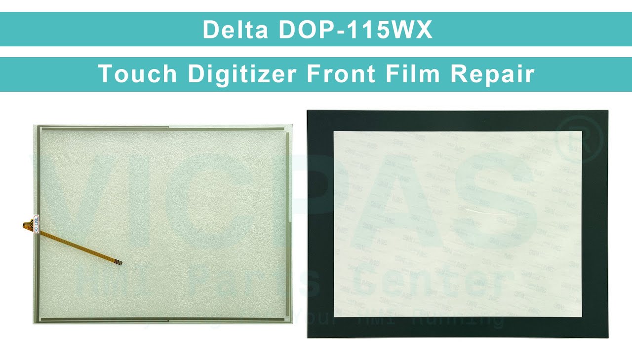Delta DOP-100 Series DOP-115WX Touch Panel Front Overlay Replacement ...