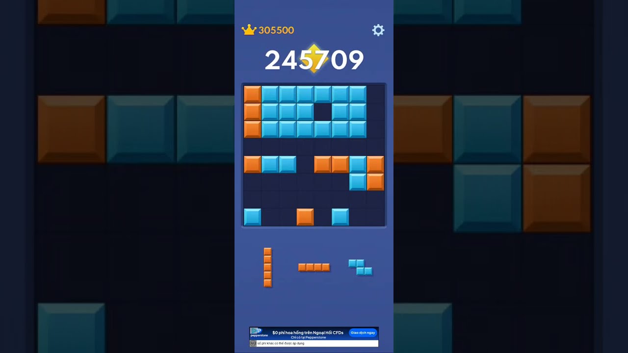 challenge to get over 300K points in blockblast😱 - YouTube