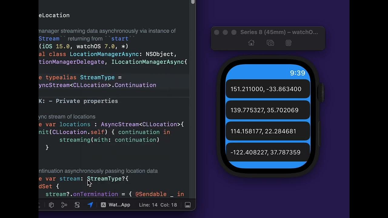 Github code Async location streamer package for iOS and watchOS Modern concurrency in swift ...
