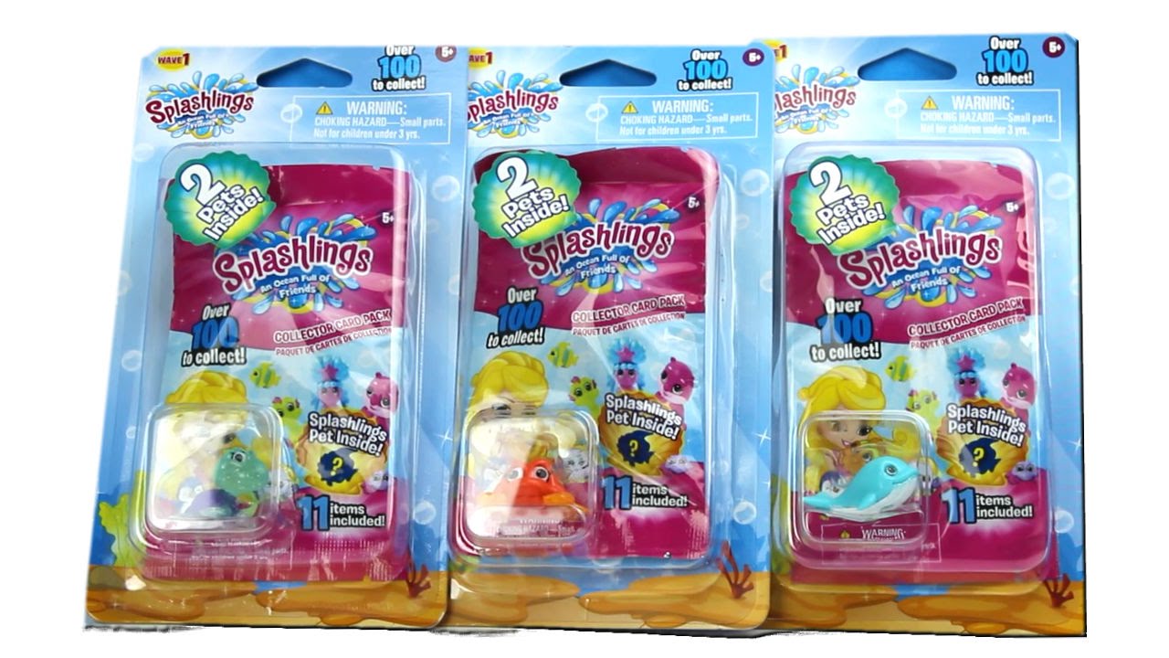 Splashlings Collector Card Packs Opening Wave 1 Unboxing Review - YouTube