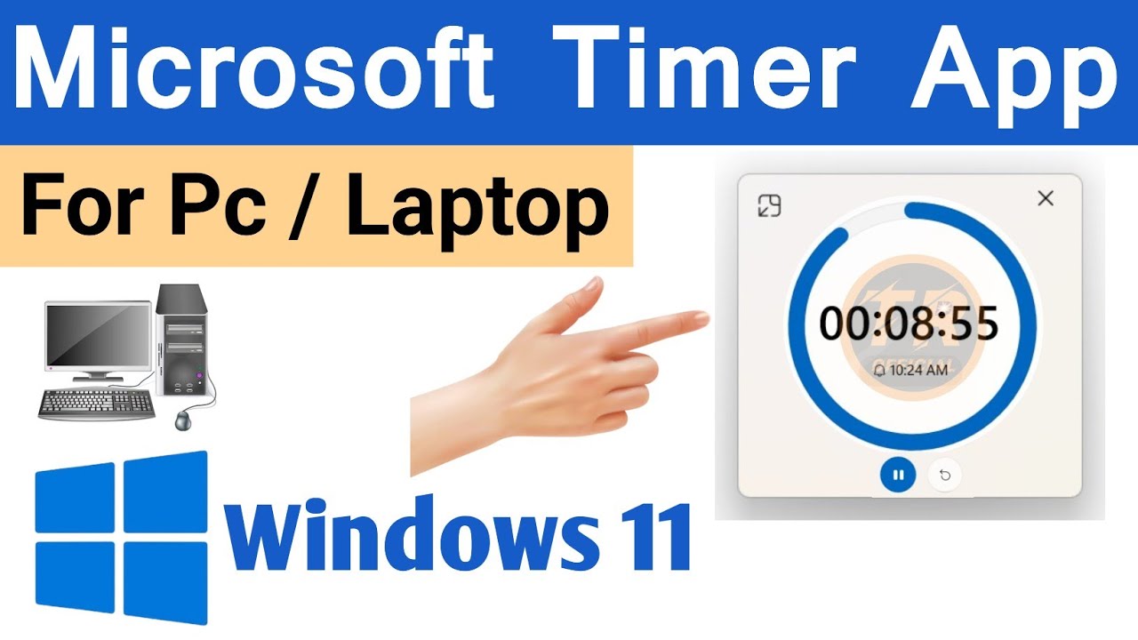 How to Set Timer in Windows 11 Desktop || how to set timer on desktop ...