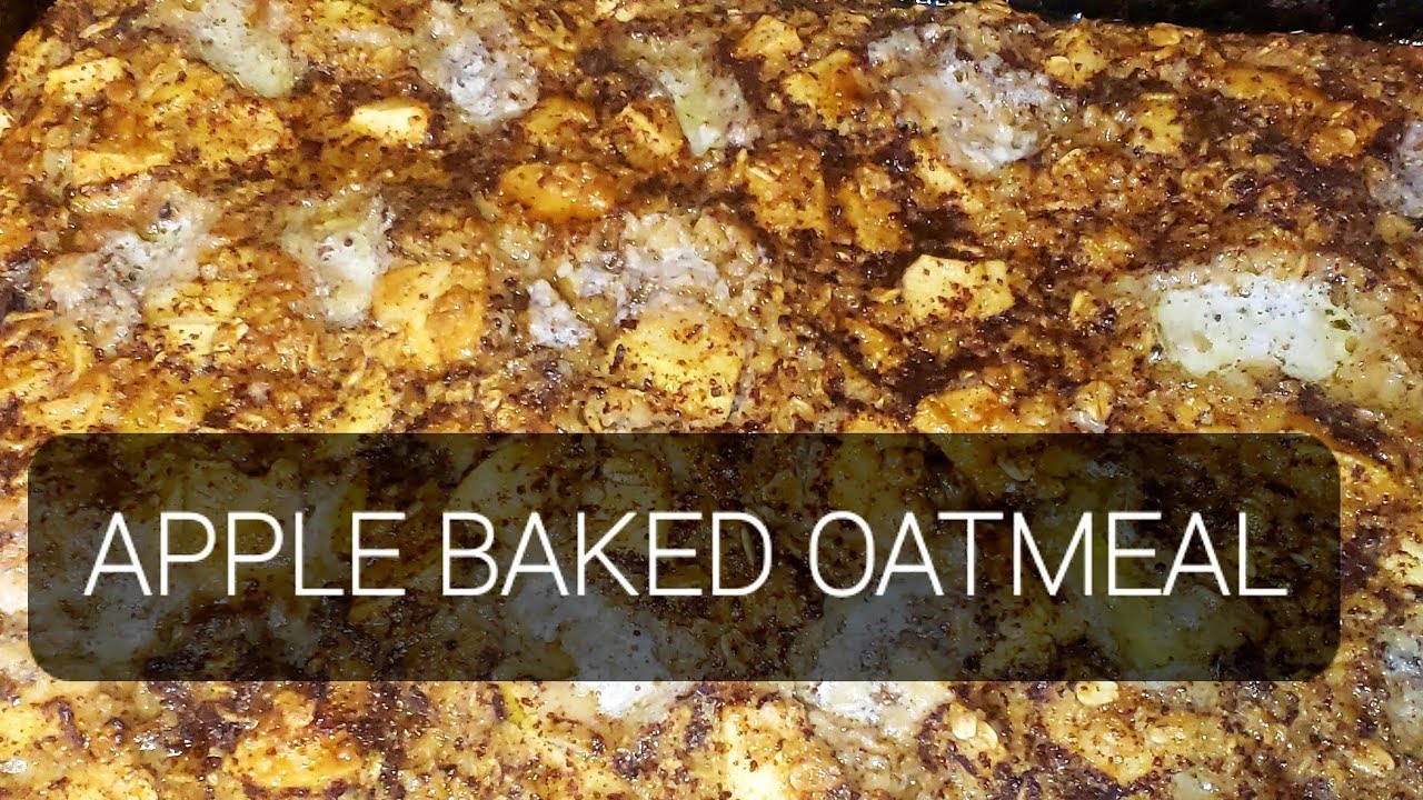 NUTRITIONAL BAKED OATMEAL~ That can feed alot for a week - YouTube