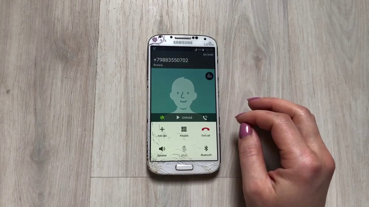 Samsung Galaxy S4 LA Fleur Incoming call - YouTube