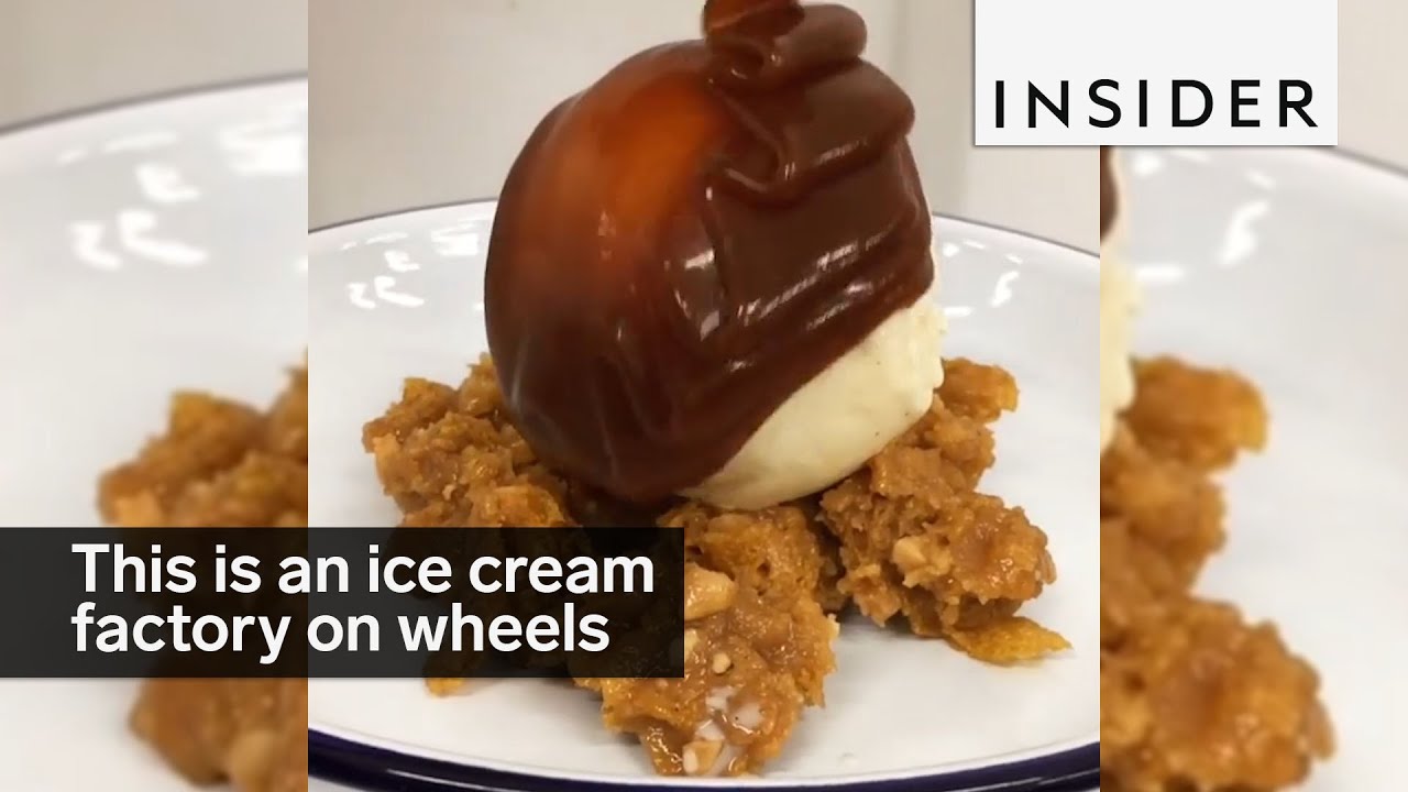 This is an ice cream factory on wheels - YouTube