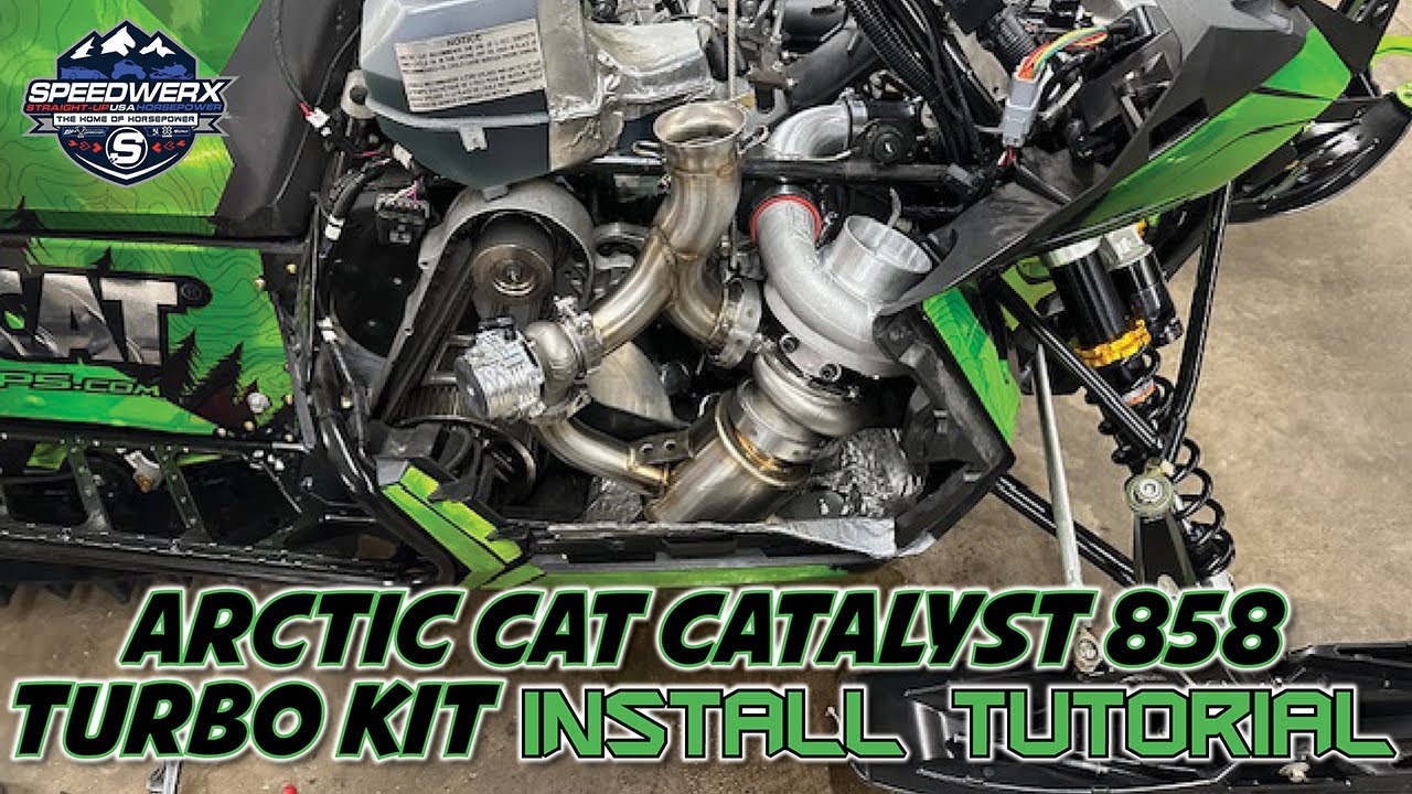 ARCTIC CAT 858 SPEEDWERX TURBO KIT INSTALL TUTORIAL // Speedwerx USA ...