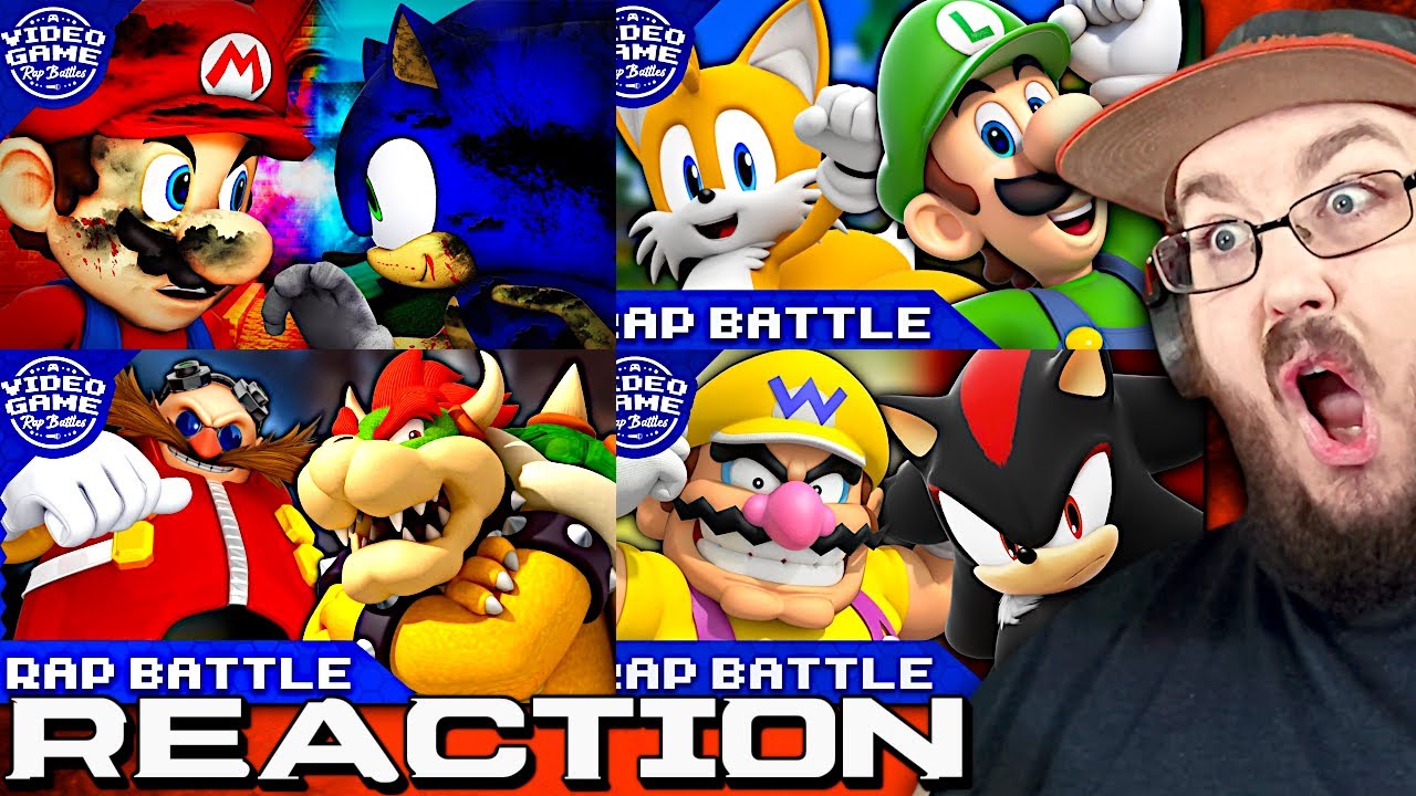 Super Mario vs. Sonic the Hedgehog / Bowser vs. Dr. Eggman - Video Game Rap Battle REACTION ...