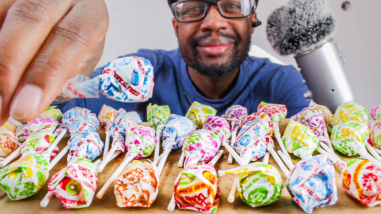 ASMR EATING DUM DUM LOLLIPOPS CANDY | ASMR TY | MUKBANG - YouTube