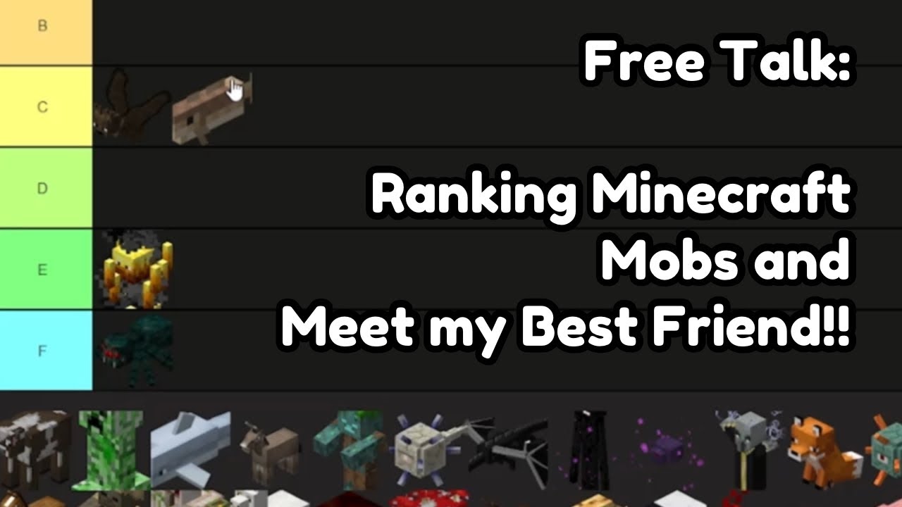 Free Talk: Ranking Minecraft Mobs and Meet my BFF - YouTube