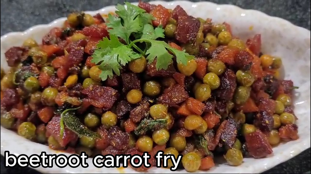 Have you tried this style of carrot batani curry || beetroot carrot fry ...