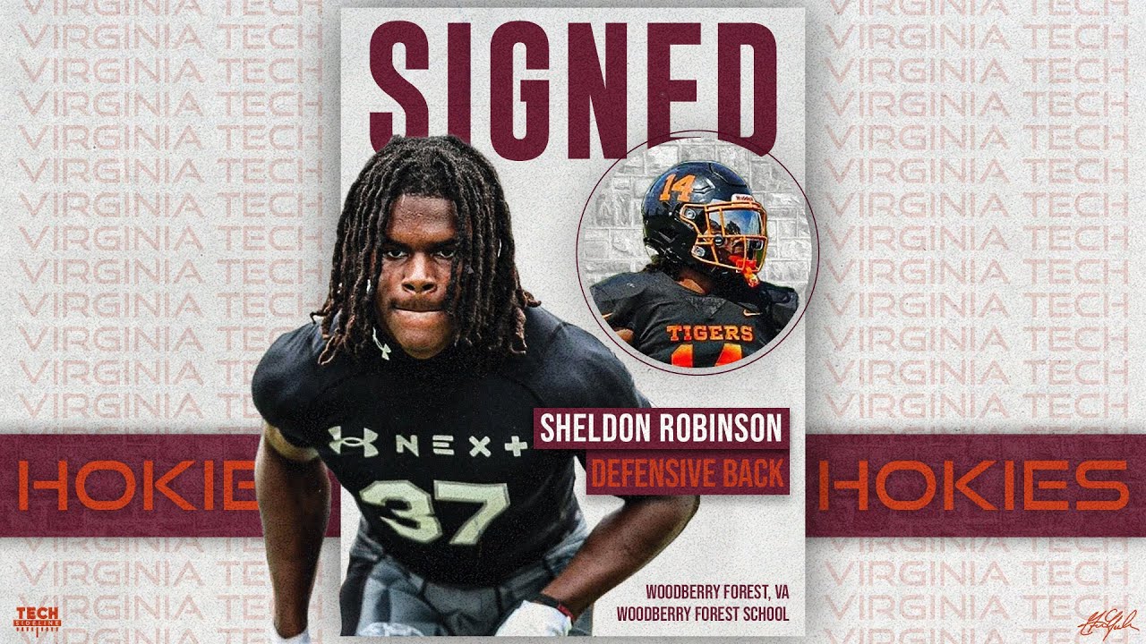 Sheldon Robinson Signs With Virginia Tech - YouTube