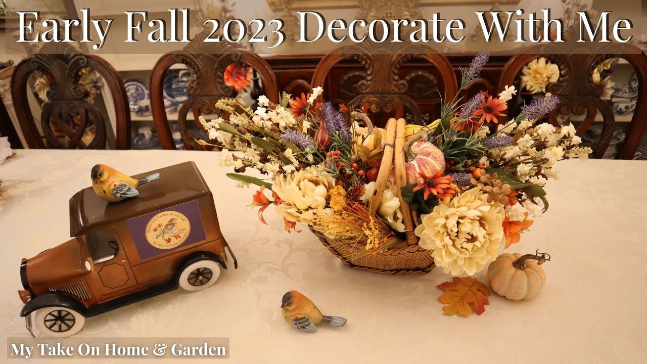 Decorating Vlog Introducing Fall Decorating 2023 🍁 Autumn Vases ...