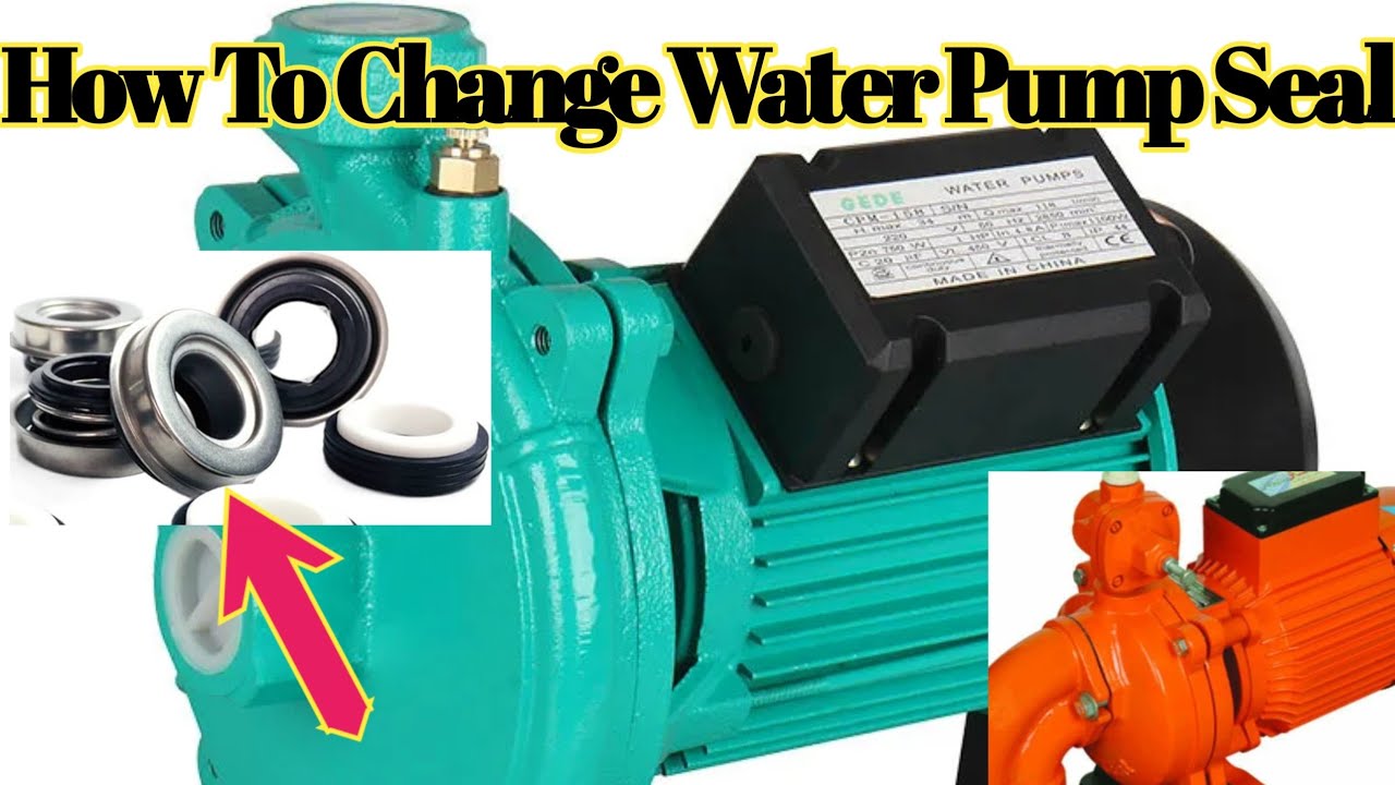 Mono block water pump mechanical seal replacement | How To Press The ...