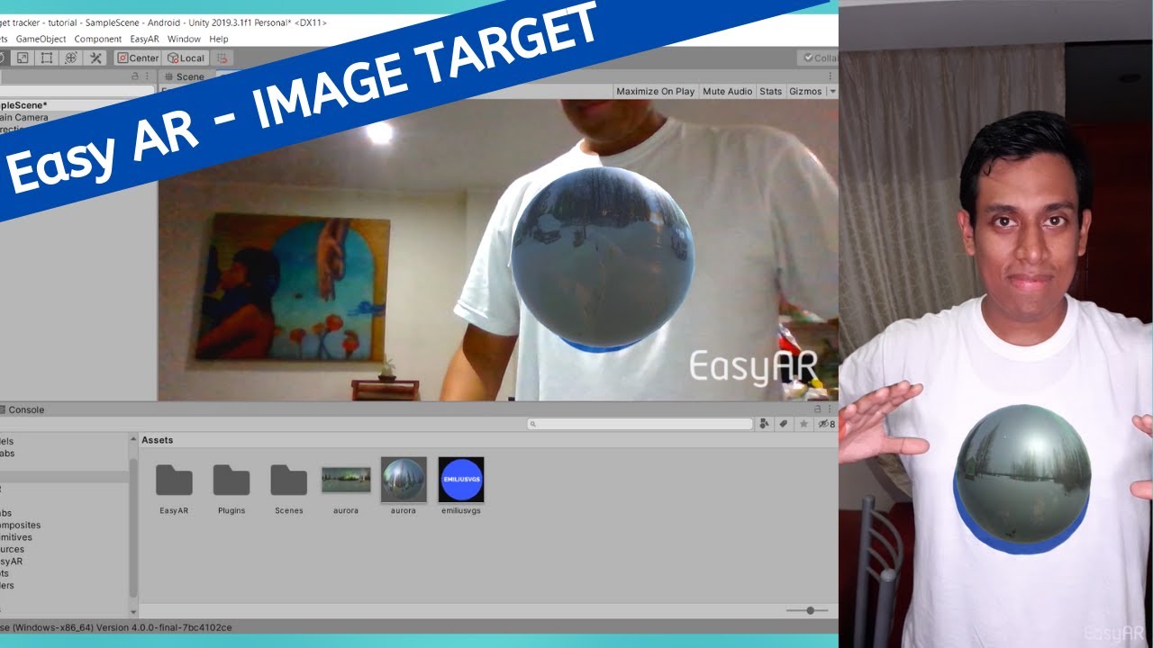 Easy AR: Image Target Tutorial [Vuforia Alternative] - YouTube