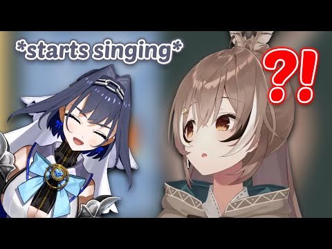 Kronii joins Mumei karaoke and made her speechless