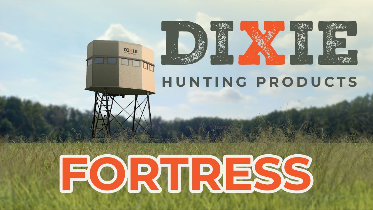 Dixie Hunting Products Fortress Deer Blind - YouTube