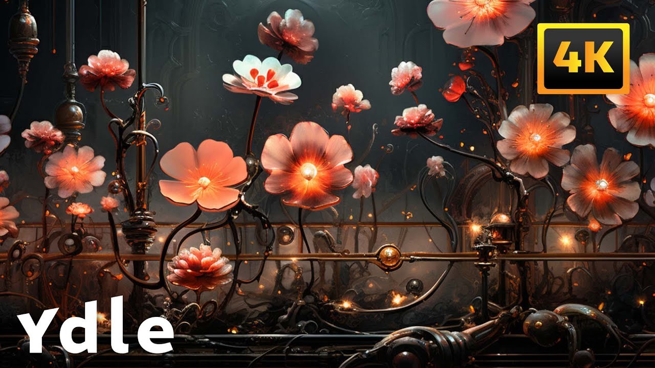 Steam Punk | Flowers | Screensaver | Wallpaper | 3 hours | 4k - YouTube