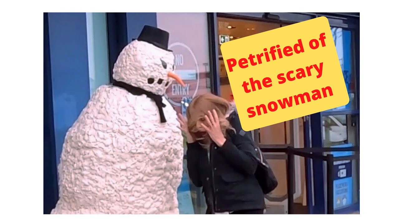 Scary Snowman Hidden camera prank, Huge screams. Season 1 Episode 3 ...