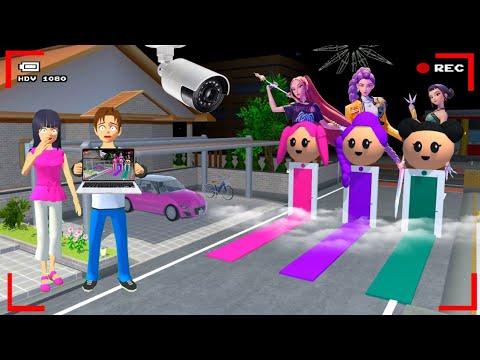 Yuta Mio Panik CCTV Merekam PINTU PORTAL RUMI, MIRA, ZOEY 😱| Sakura School Simulator