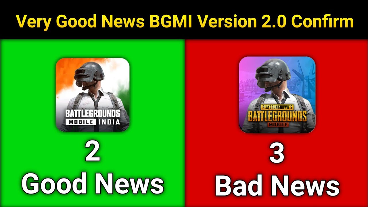 BGMI New Version Confirm - Good News 2 / 3 Bad News - YouTube