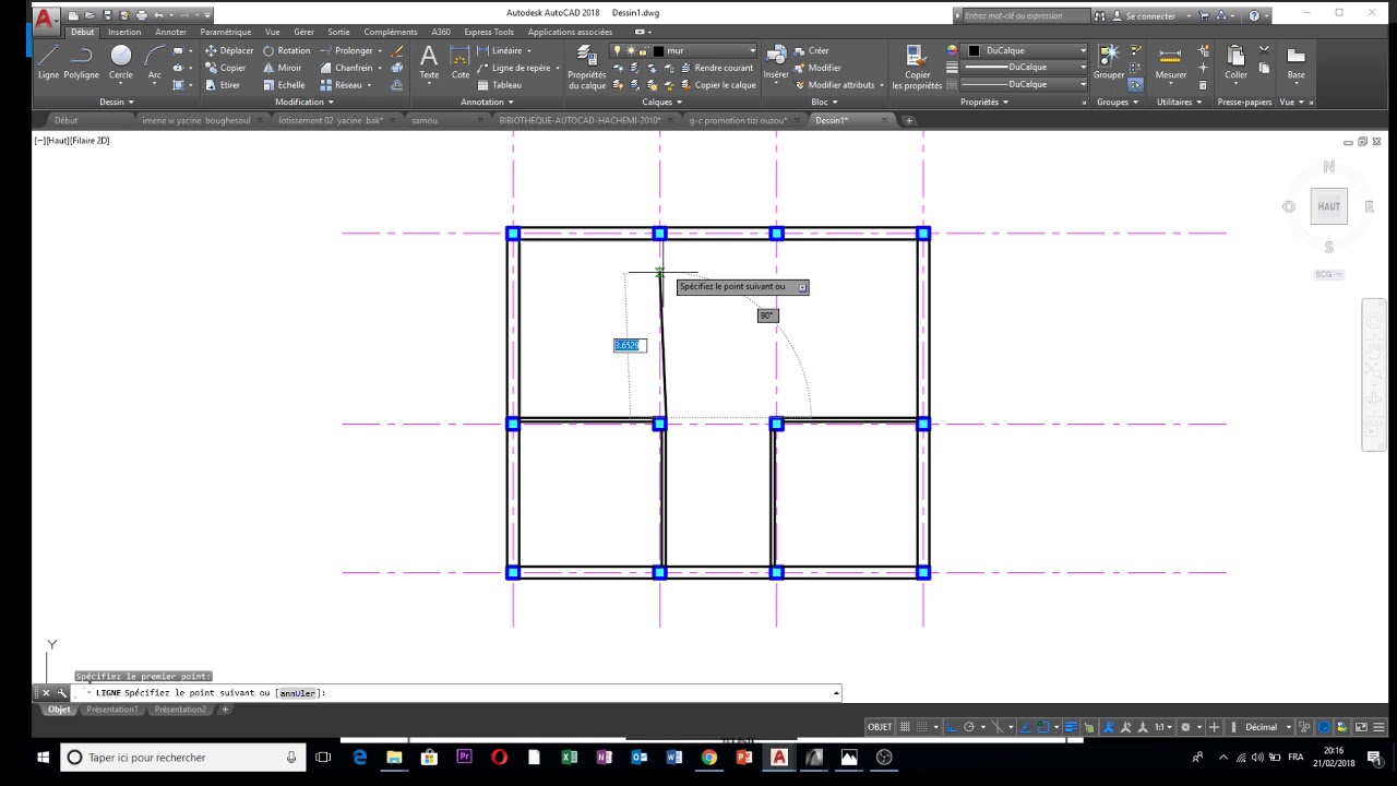 3eme cours Autocad - YouTube