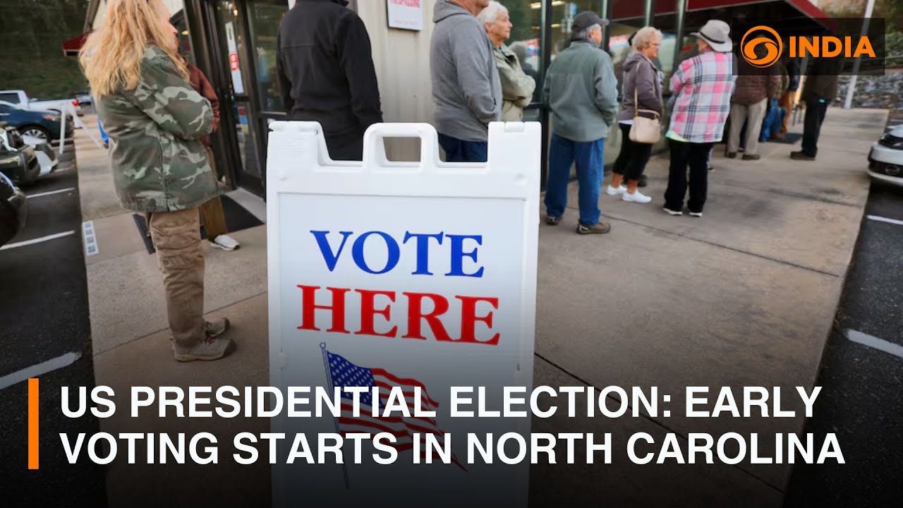 US Presidential Election: Early voting starts in North Carolina - YouTube