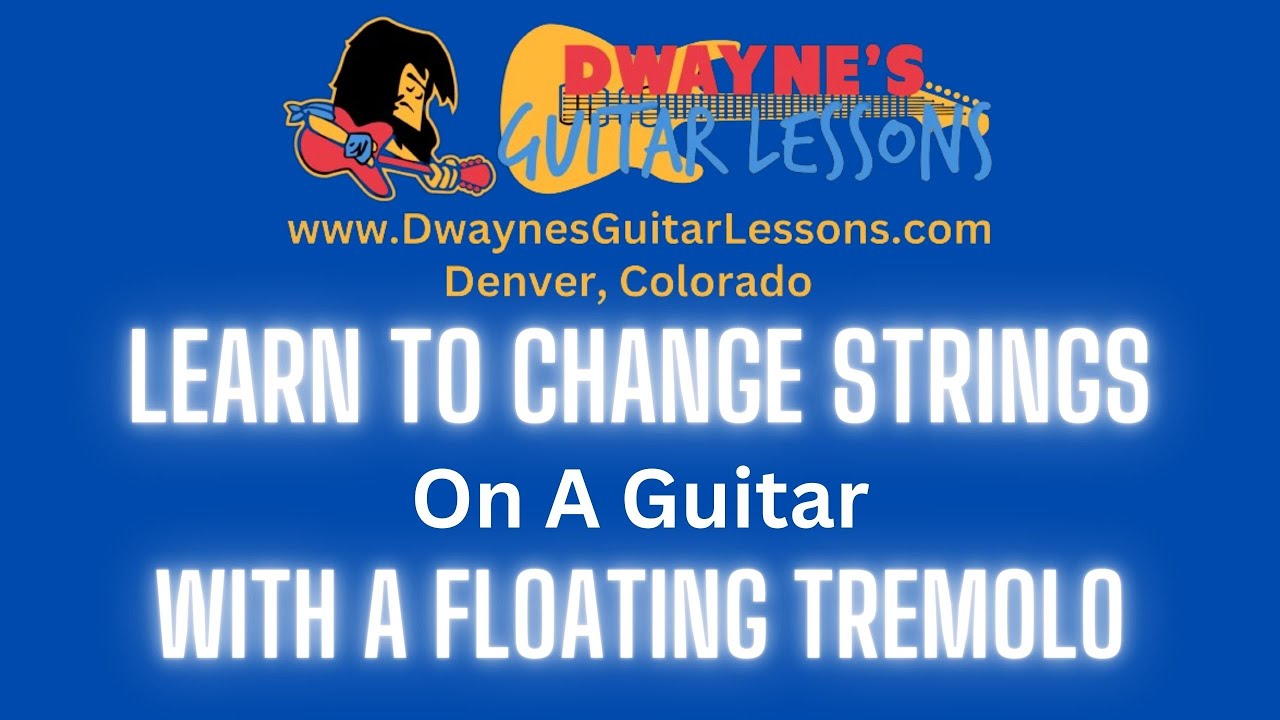 How To Change Strings On A Guitar With A Floating Tremolo Bridge - YouTube