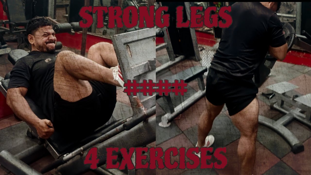 4 BEST EXERCISES For Stronger Legs//Full Workout - YouTube