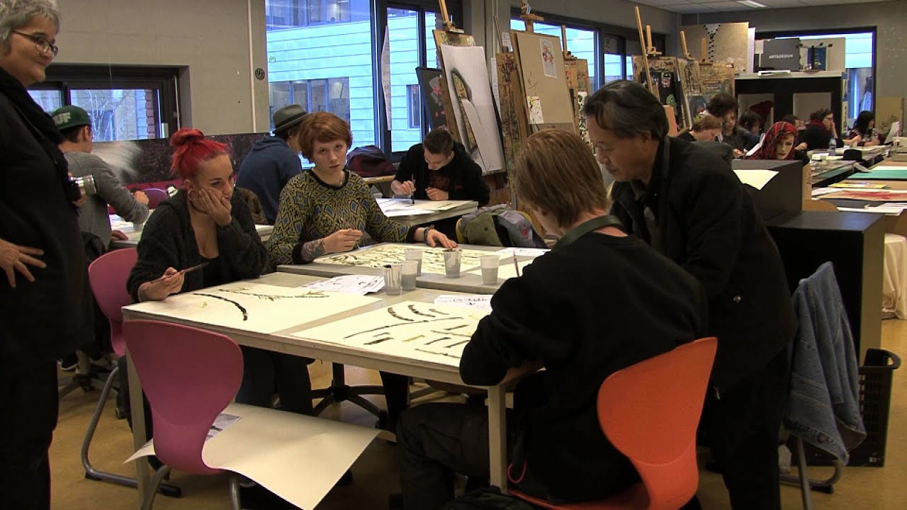 Kalligrafie workshop voor studenten Art en Design op het Da Vinci ...