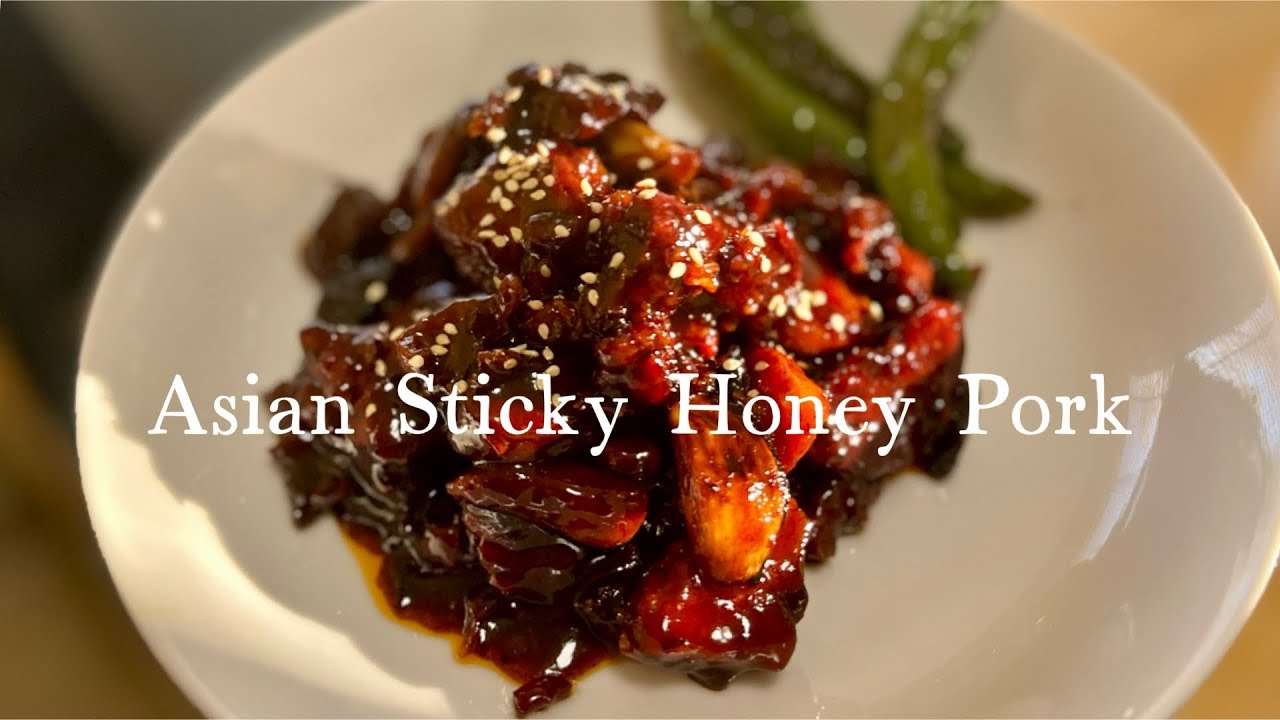 I Made Asian Sticky Honey Pork (and it's so easy!) - YouTube