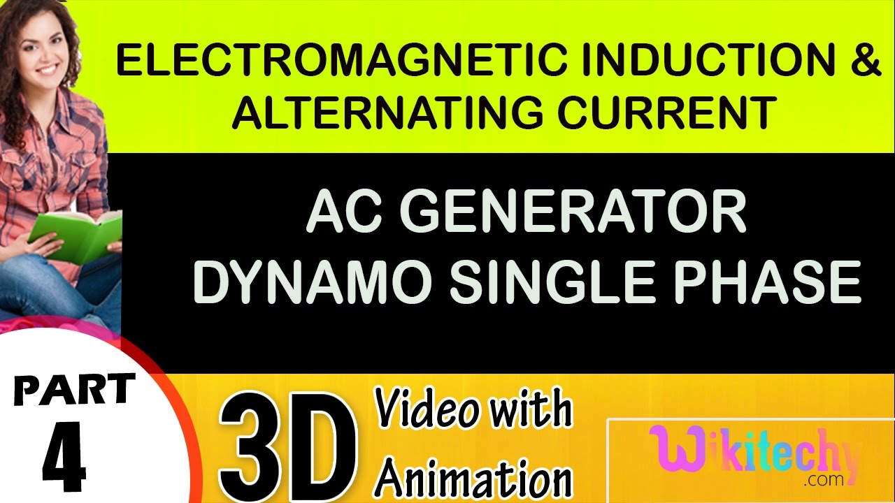 Ac generator dynamo single phase|Electro Magnetic Induction And ...