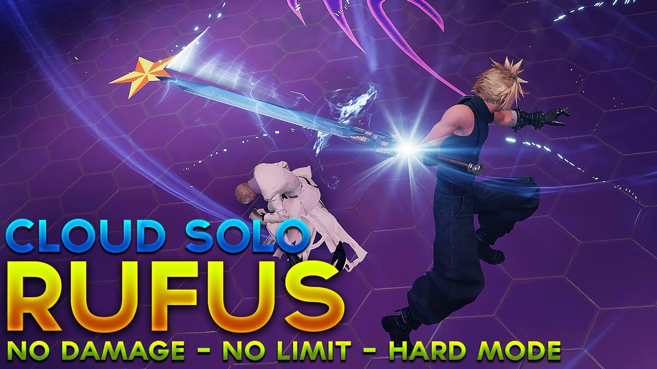 FF7 Rebirth - Rufus Rematch - Cloud Solo (No Damage, No Limit, Hard ...