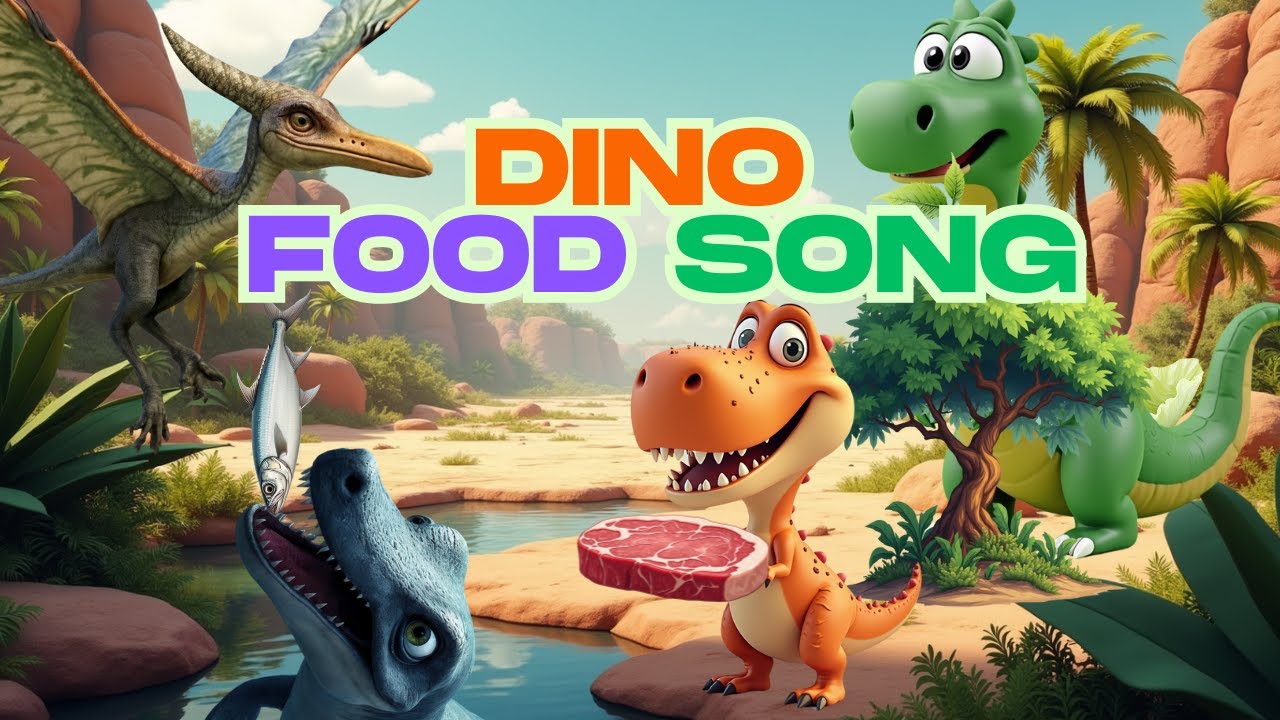 Feed the Dinos! 🦖 | What Do Dinosaurs Eat? | Fun Kids Song About Dino ...