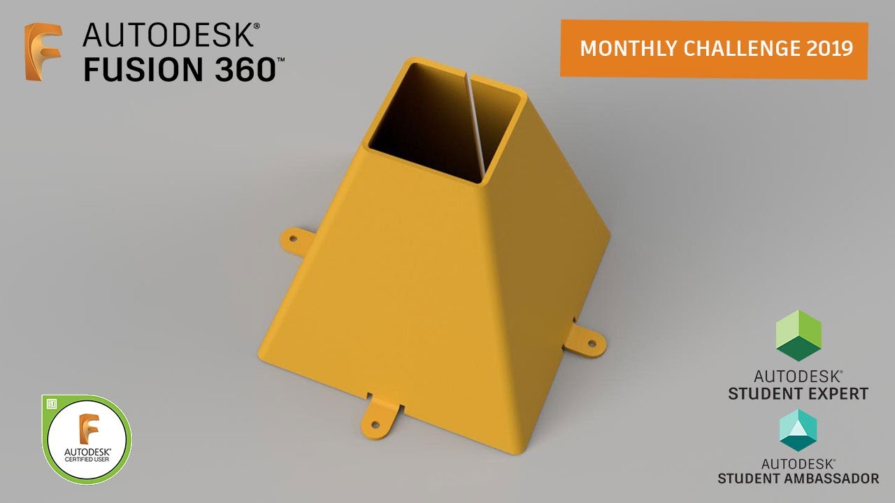 Fusion 360 Monthly Challenge: October 2019 - YouTube