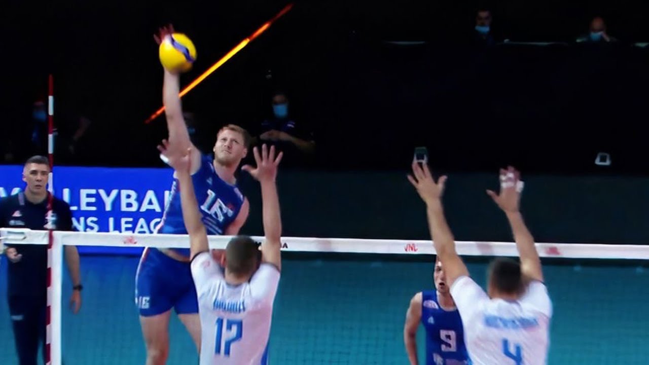 Drazen Luburic vs Slovenia | Monster of the Vertical Jump | VNL 2021 ...