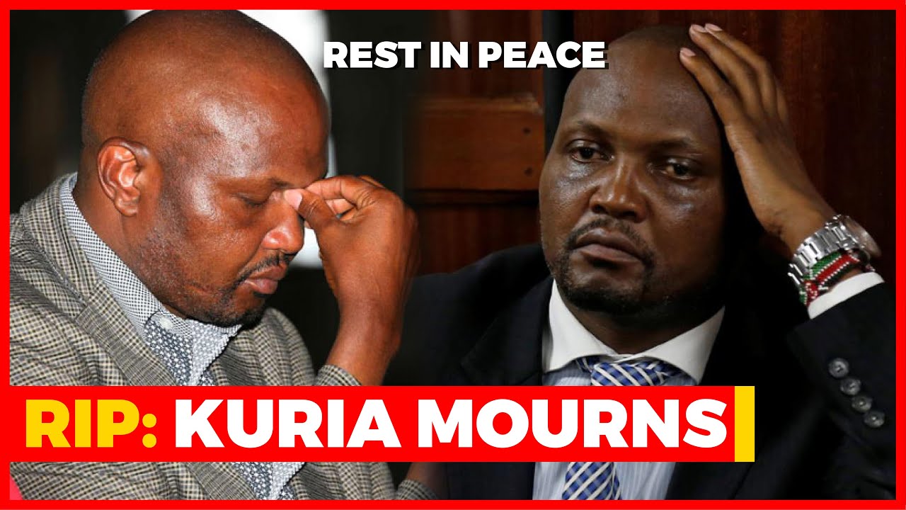 SAD! Moses Kuria fails to Control his tears as he mourns his Younger ...